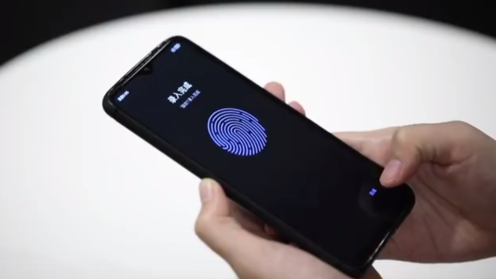 Redmi showcase fingerprint scanner working inside LCD screen - Enepsters